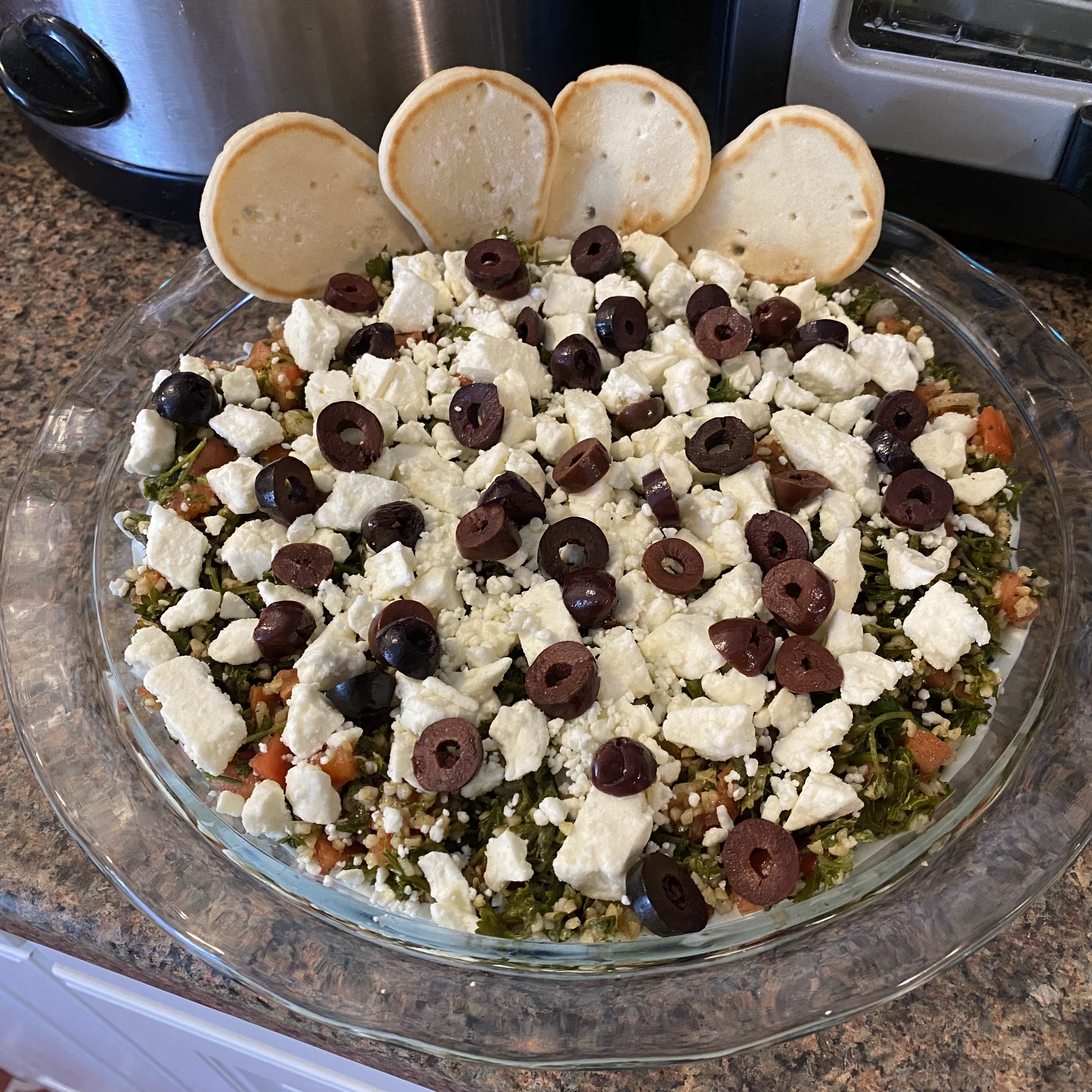 Greek Layered Dip – Cooking With Jennie